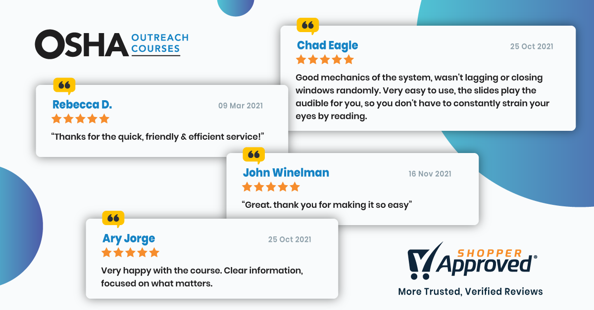 OSHA Outreach Courses Reviews | OSHA 10 & 30 Hour Reviews