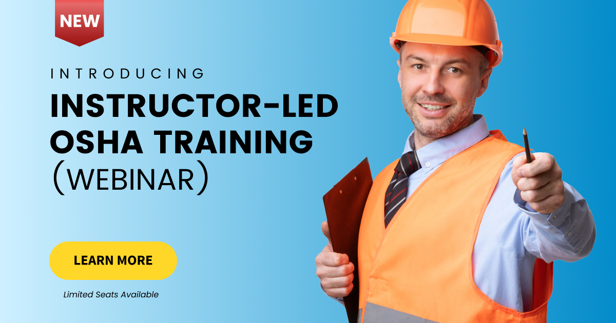 OSHA Virtual Training Seminar with Guaranteed DOL | OSHA Outreach Courses